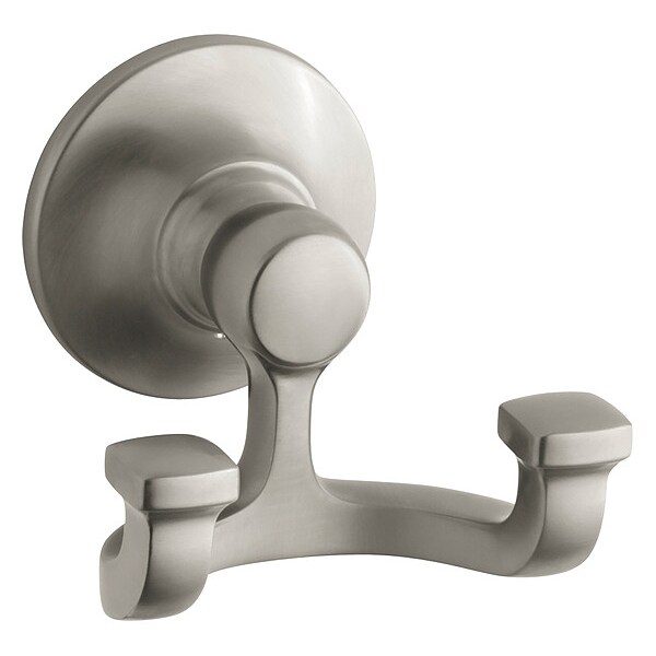 Kohler Robe Hook, Metal, Brushed, 3 1/8 in W 11414-BN | Zoro