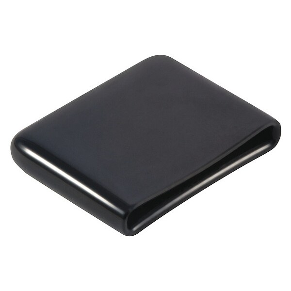 Caplugs Vinyl Rect Cap - Flat End, Black Vinyl, Caplugs Standard Black ...