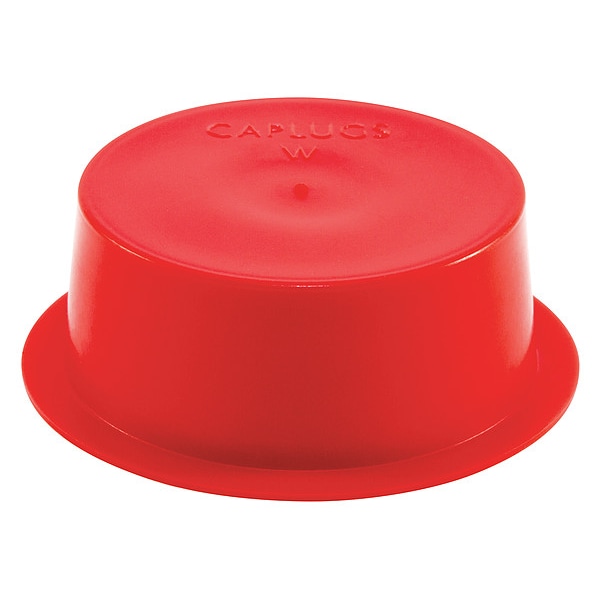 Caplugs Tapered Wide Flange Cap/Plug, Red, LDPE 500 PK W-13 99191352 | Zoro