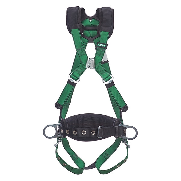 Msa Safety V-FORM(TM) Safety Harness Fall Protection Harness, Standard ...
