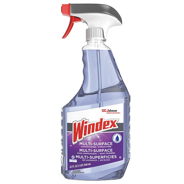 Windex Liquid Glass Cleaner, Purple, Fresh, Trigger Spray Bottle, 8 PK ...