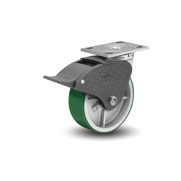 Hy-Weld Casters Set 4" 5" 6" 8" Polyurethane Casters With Cast Iron ...