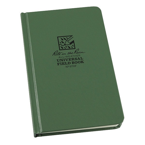 Rite In The Rain All Weather Notebook, Green Cover Color 970F | Zoro