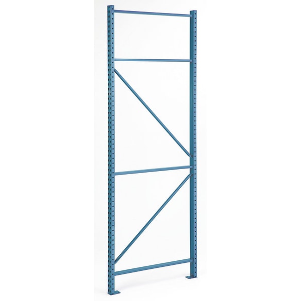 Steel King Pallet Rack Upright, Blue, 16 Gauge RTFBP042192F01PB | Zoro