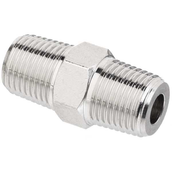 Zoro Select Hex Nipple Brass Brass Class 1000 Pipe Fittings, 1/2 in ...