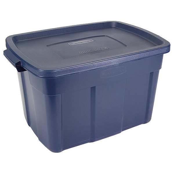 Rubbermaid Stack & Nest Storage Tote W/ Lid, 25 gal, 28-7/8 in L x 19-7 ...
