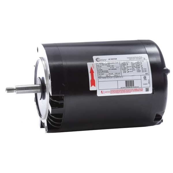 Century 3-Phase General Purpose Pump Motor, 1 HP, 56J Frame, 208-230 ...