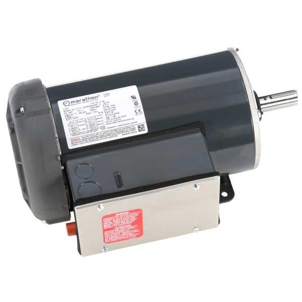 Leeson Farm Duty Motor, Capacitor-Start/Run, 2 HP, 115/230V AC, 1,740 ...