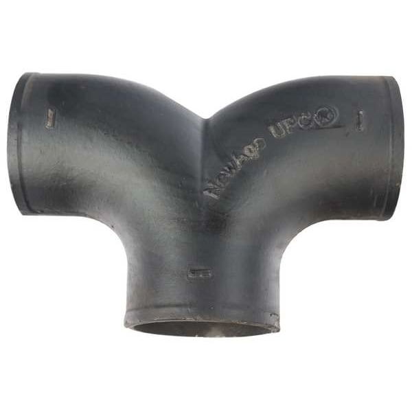 Zoro Select 90 Degrees Double Bend Elbow Double 1/4 Bend, 3" Pipe, Female Socket, Cast Iron, 0 ...