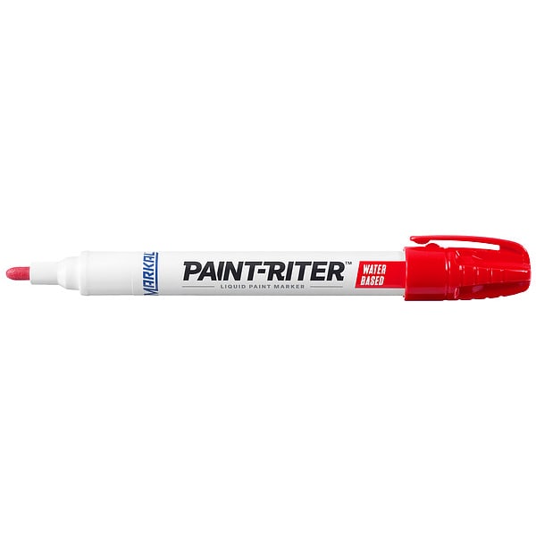 Markal Paint Marker, Medium Tip, Red Color Family, Paint 97402G | Zoro