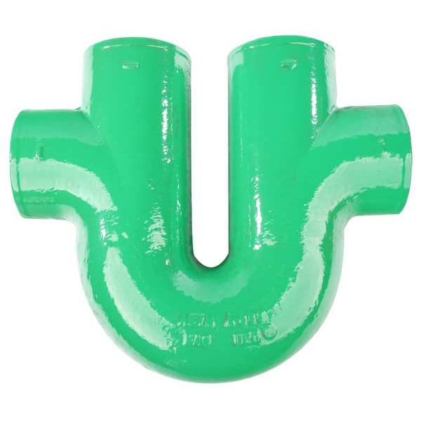 Zoro Select Female Socket, Cast Iron No-Hub Running Trap Double Vent ...