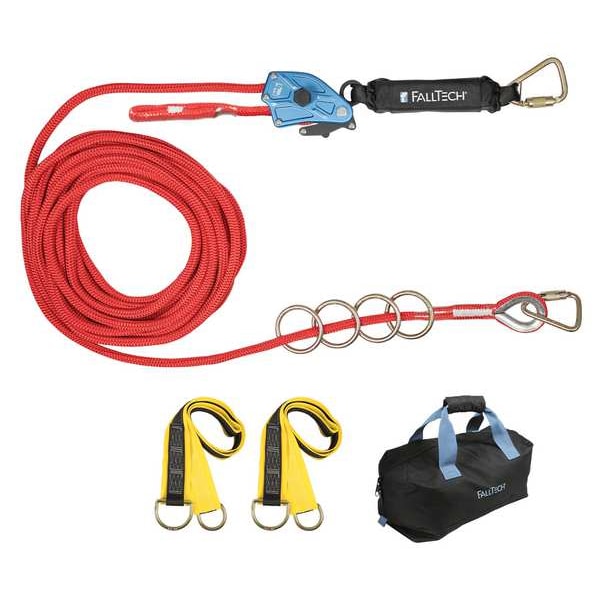 Falltech Horizontal Lifelines Temporary Horizontal Lifeline, 100 ft ...
