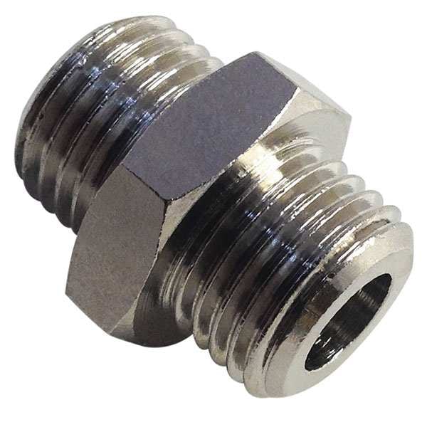 Legris Male Adapter Brass Adapter, 1/2 in Male BSPP X 1/2 in Male BSPP ...
