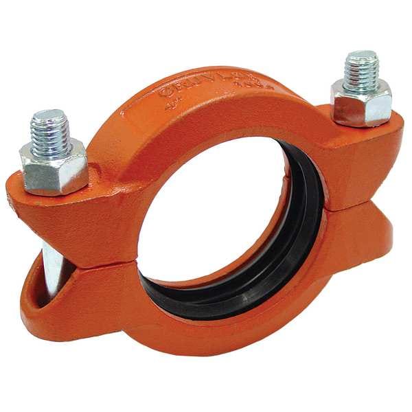Gruvlok Coupling, Ductile Iron, 3 in, Class 150 390006544 | Zoro