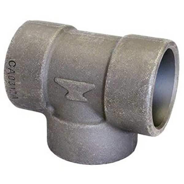 Anvil Socket Weld, Black Forged Steel Tee, Class 3000 0362025207 | Zoro