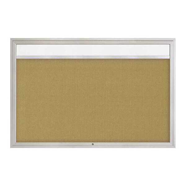 United Visual Products Corkboard, Keylime/Satin, 72" x 48" UV3341-SATIN ...