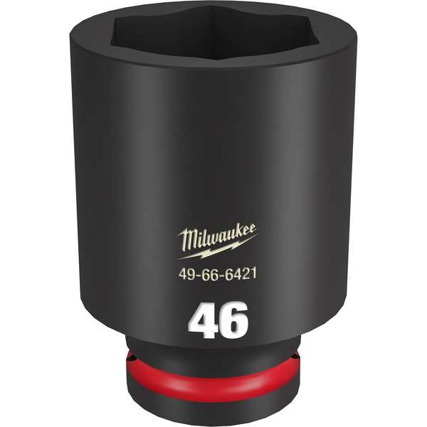 MILWAUKEE 3/4" Deep Impact Socket : 46 mm, Deep, Black Phosphate - 49 ...
