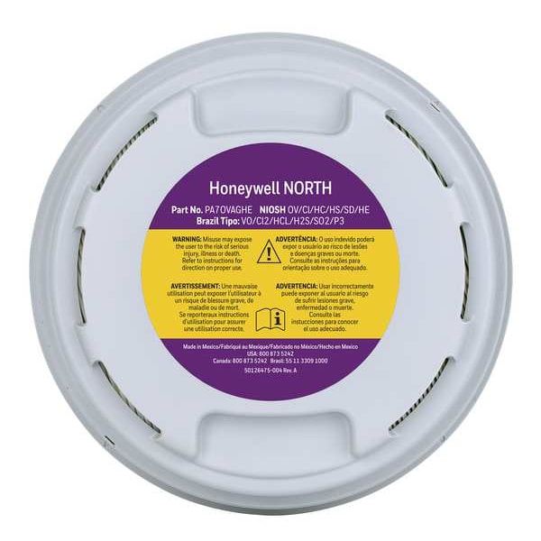 North Filter/Cartrdge, 7x3", Gray, Primair700, PK4 PA7OVAGHE | Zoro