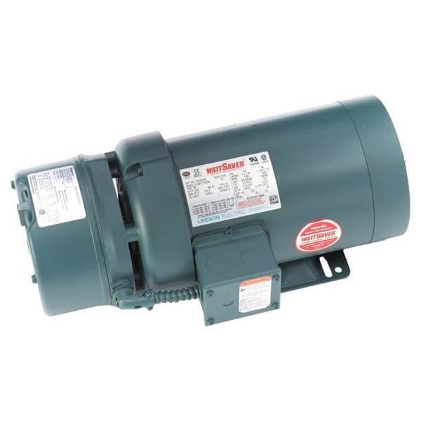 Leeson Three-Phase Brake Motor, 2 hp HP, 145TC Frame, 208-230/460V AC ...