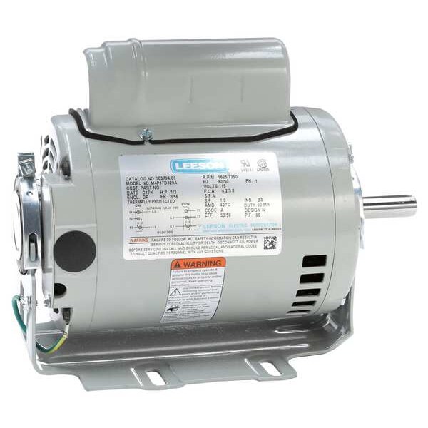 Leeson Instant Reverse Motor, 1/3hp, Phase Single 103794.00 | Zoro