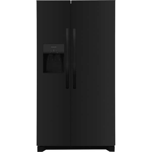 Frigidaire Refrigerator, Black, Automatic Defrost FRSS2623AB | Zoro