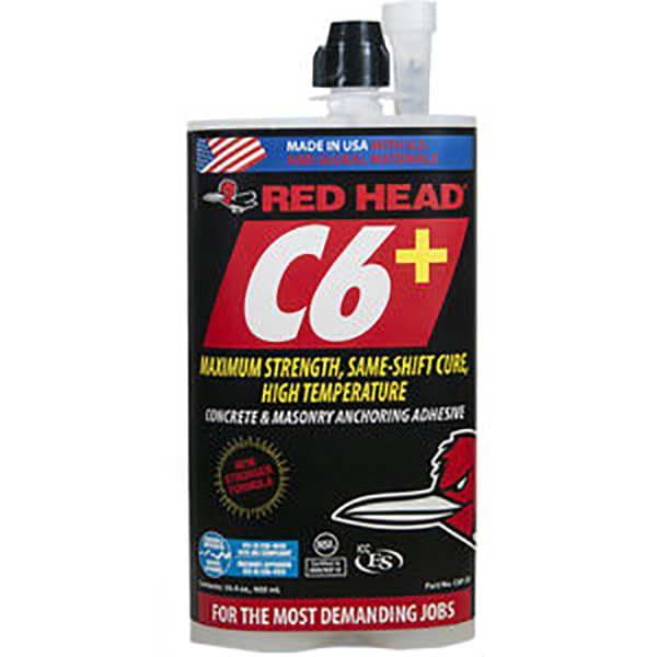 Red Head Epoxy, 28.76 Oz Container Size Cartridge, Includes Mixing ...