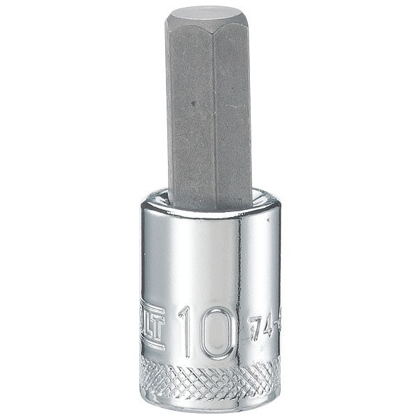 DEWALT 3/8 in Drive, Hex, Socket Bit, 10mm Tip, - DWMT74622B