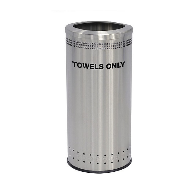 Commercial Zone Products 25 gal Recycling Bin, Stainless Steel 78282999 ...