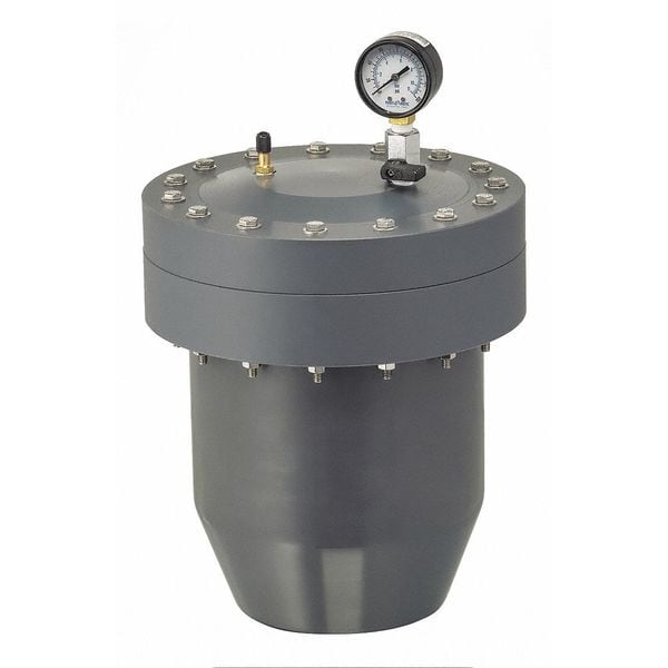 Plast-O-Matic Pulsation Dampener, PVC, 180 cu. in., Epdm PDS180EPT-PV ...