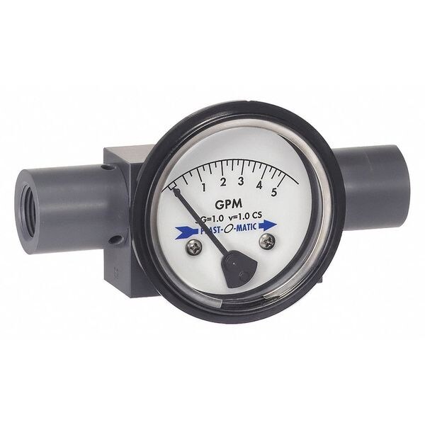 True Blue Flow Indicator, PVC, 1/2", 0-10 gpm FIG050V-PV-2.5-10 | Zoro