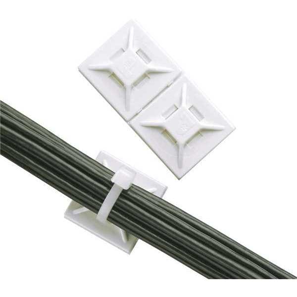 Panduit Cable Tie Mount, Adhesive Backed, PK100 ABMM-AT-C | Zoro