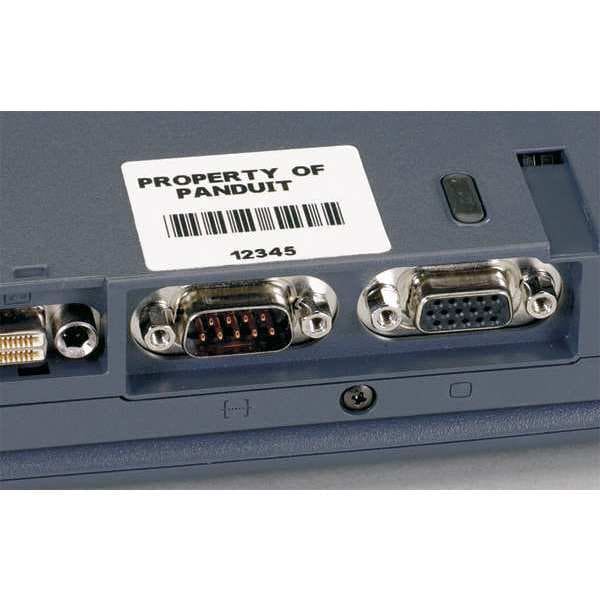 Panduit Label Cassette, 2x0.5, PK250 C200X050YJC | Zoro