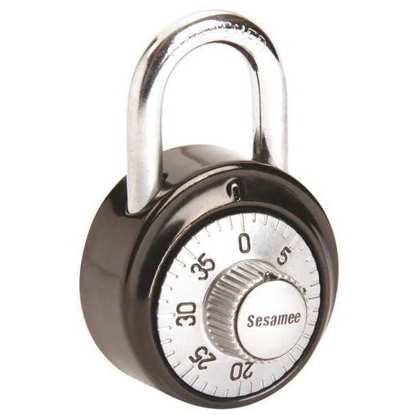 Sesamee Rotary Dial Combination Padlock, Black K410D | Zoro