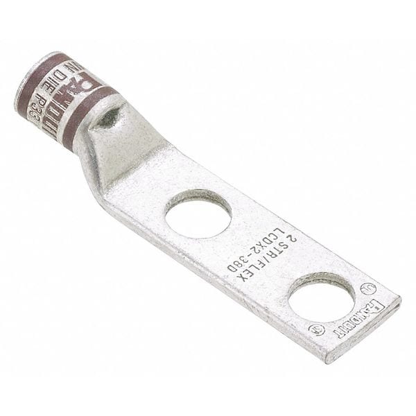 Panduit Two-Hole Compression Lug, 4/0 AWG Max, 1 in Stud, Standard ...