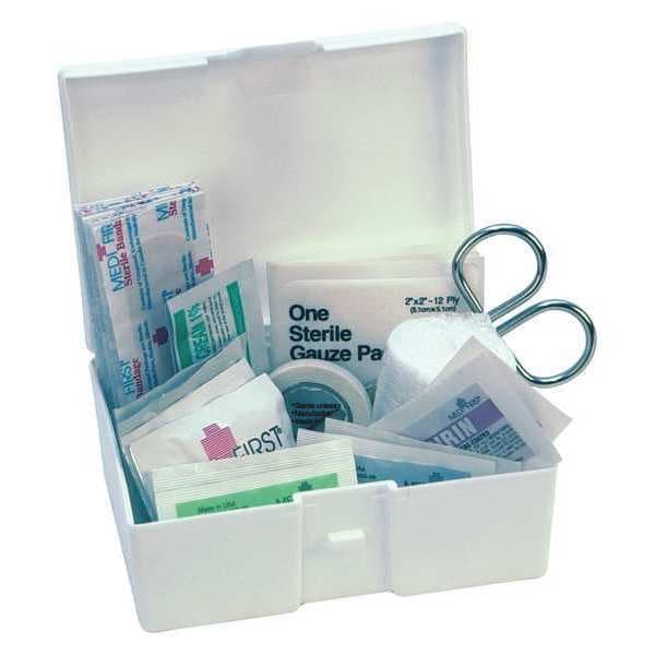Medi-First First Aid Kit, Plastic Case, Emergency, 25 Person 729P1 | Zoro