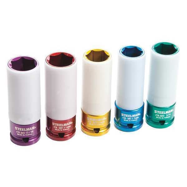 STEELMAN Nylon Socket Set, 5 Piece, - 95615