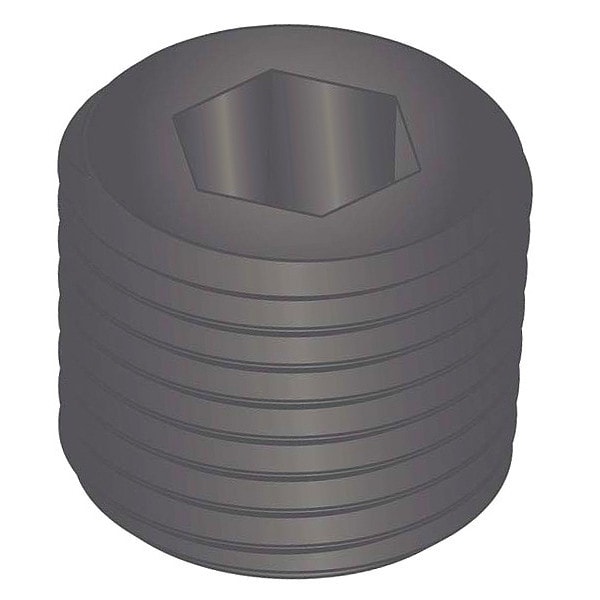 Huyett Pipe Plug, 1-1/2", Hex Socket, Asme B16.14 PP-1500E14-LCPL | Zoro
