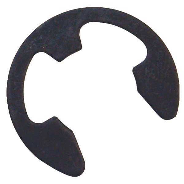 Rotor Clip External-E E-Clip, Steel, Black Phosphate Finish BE-025 | Zoro