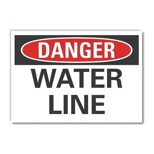 Lyle Water Line, Reflective Sheeting, 5 in x 7 in, Adhesive LCU4-0334 ...