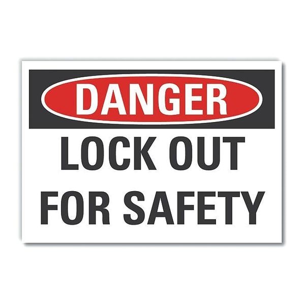 Lyle Lockout Tagout Danger Reflective Label, 5 in Height, 7 in Width ...