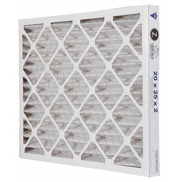 Zoro Charged Media Pleat, 20"x25"x2", MERV 8 G7470919 | Zoro
