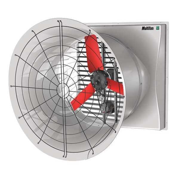 Multifan Exhaust Fan, 54", 34000 CFM, Fibreglass C4E14P1M10231 | Zoro