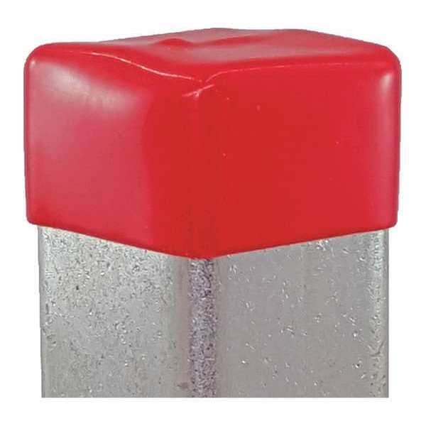 Vast Safety End Cap, 1-5/8"X1-5/8", Red, PK25 V800NEOCPR-25 | Zoro
