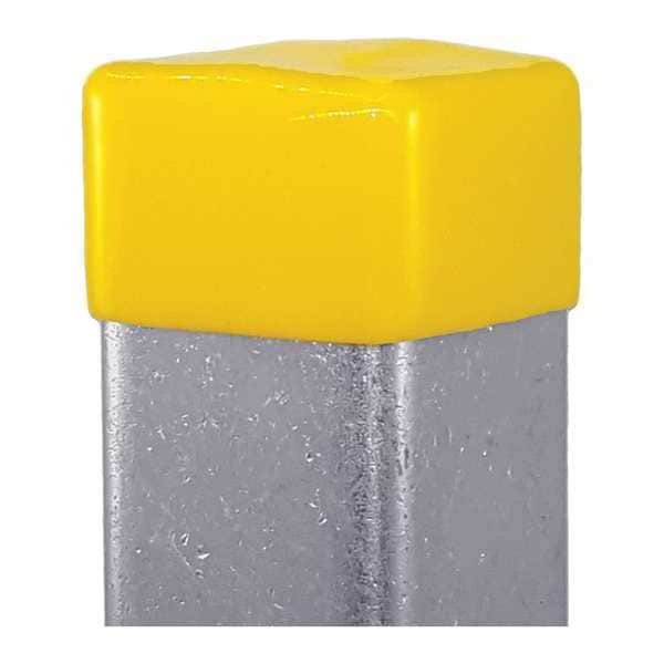 Vast Safety End Cap, 1-5/8"X1-5/8", Yellow, PK10 V800NEOCPY-10 | Zoro