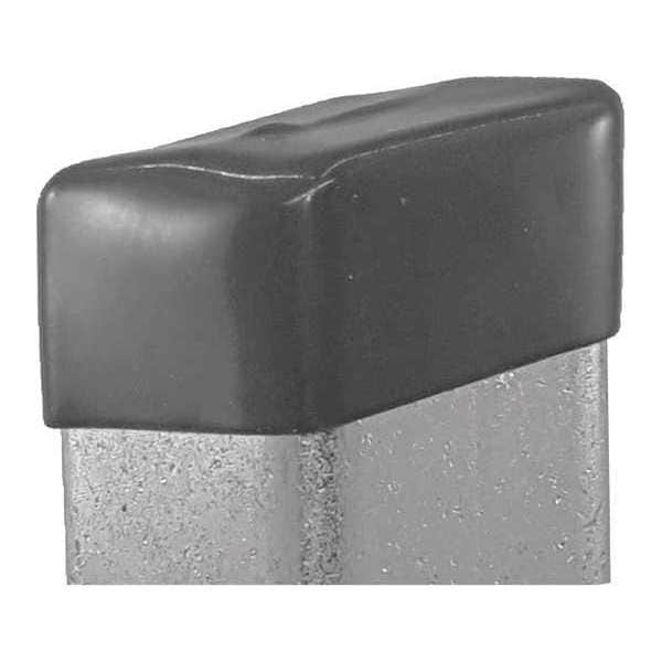 Vast Safety End Cap, 3-1/4"X1-5/8", Black, PK25 V801NEOCPBK-25 | Zoro
