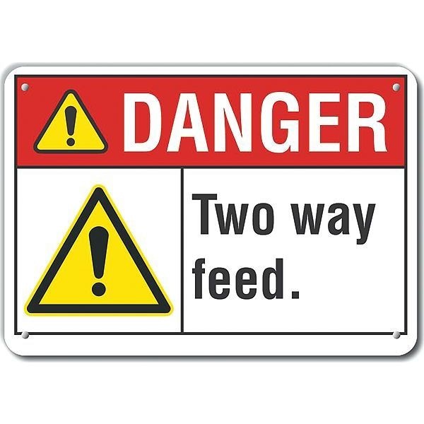 Lyle Plastic Electrical Hazard Danger Sign, 7 in Height, 10 in Width ...