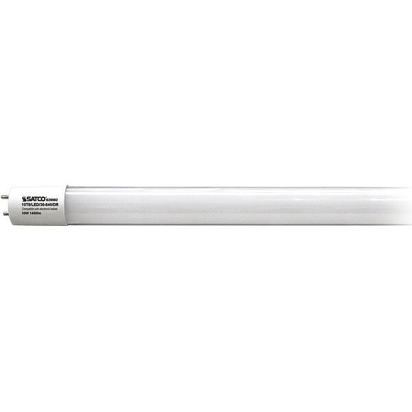 Satco LED T8 Bulb, 10W, 40K, G13, 50K Hours S29992 | Zoro