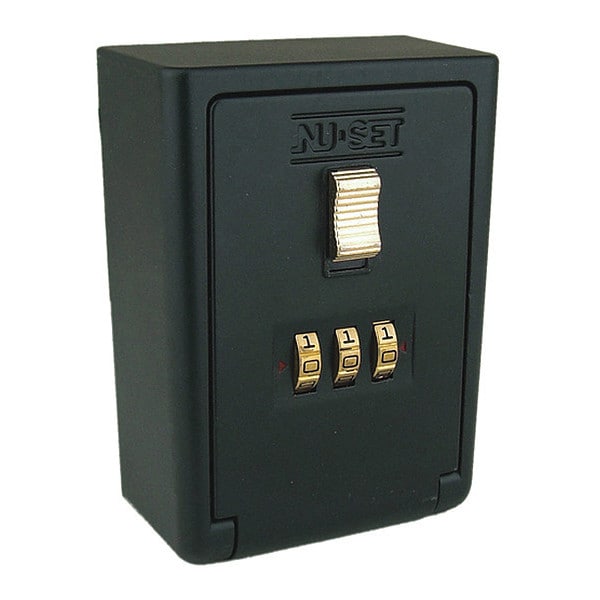 Nu-Set Lock Box, 3-Number, Wall Mountable 2052 | Zoro