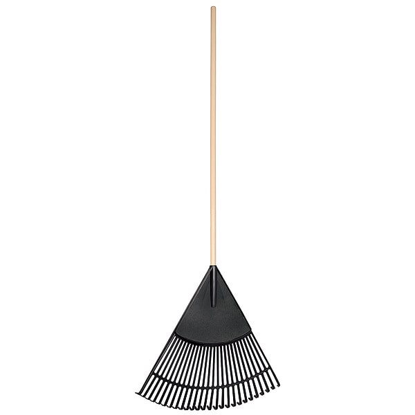 Union Tools 26-tine Leaf Rake W/ 48"L Hardwood Handle, Polypropylene ...