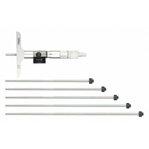 Fowler 0-6" Digit Counter Depth Micrometer with 4" Base 522252260 | Zoro